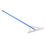 BLUNT TOOTH ASPHALT LUTE RAKE - 36" WITH 8' HANDLE